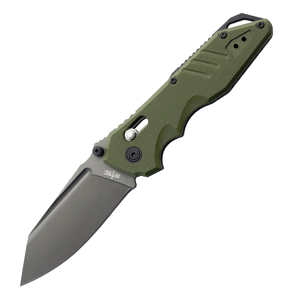 RŮZNÍ | S-TEC Edged Weapons Stud Lock Folder Green | MůjNůž.cz